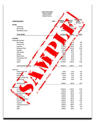 Annual HOA Budget Template | HOA Management.com