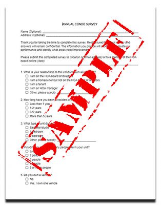 Annual Condo Survey | HOA Management.com
