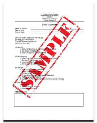 HOA Audit Checklist Template | HOA Management.com