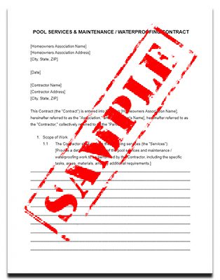 Pool Services & Maintenance / Waterproofing | HOA Management.com